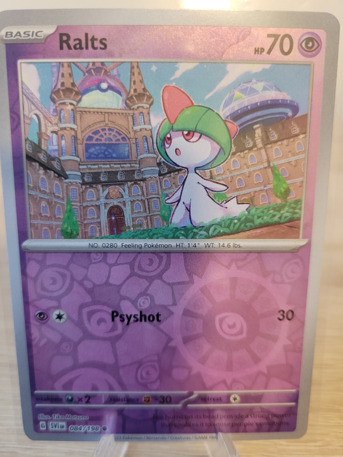 Pokémon TCG Ralts Scarlet & Violet Base Set 084/198 Reverse Holo Common ...