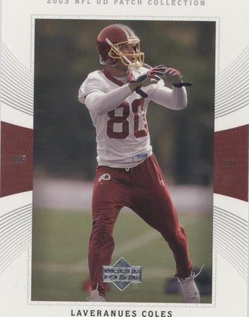 2003 Upper Deck UD Patch Collection - Laveranues Coles #40 for sale ...