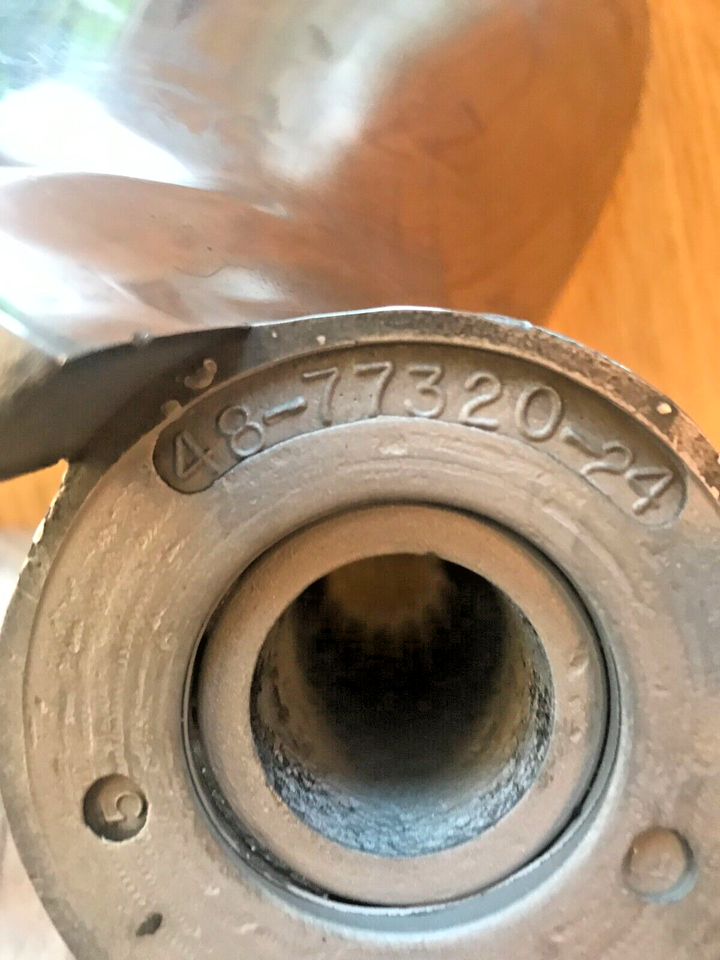 Mercury Quicksilver 48-77320-24 Chopper SS Prop Rebuilt 24 Pitch RH 14. ...