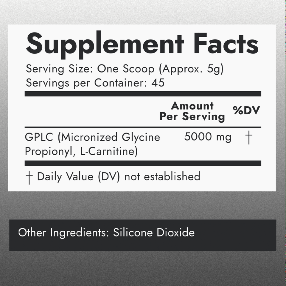 GPLC - Glycine Propionyl L Carnitine, Glycine, L Carnitine | eBay