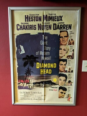 Vintage Diamond Head Movie Poster *1962 Charlton Heston* | eBay