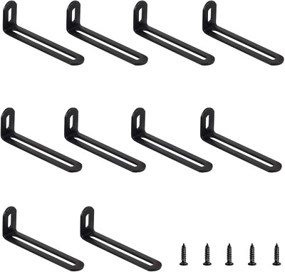 10Pcs L Shape Corner Brace Adjustable Corner Bracket with Slot Heavy ...