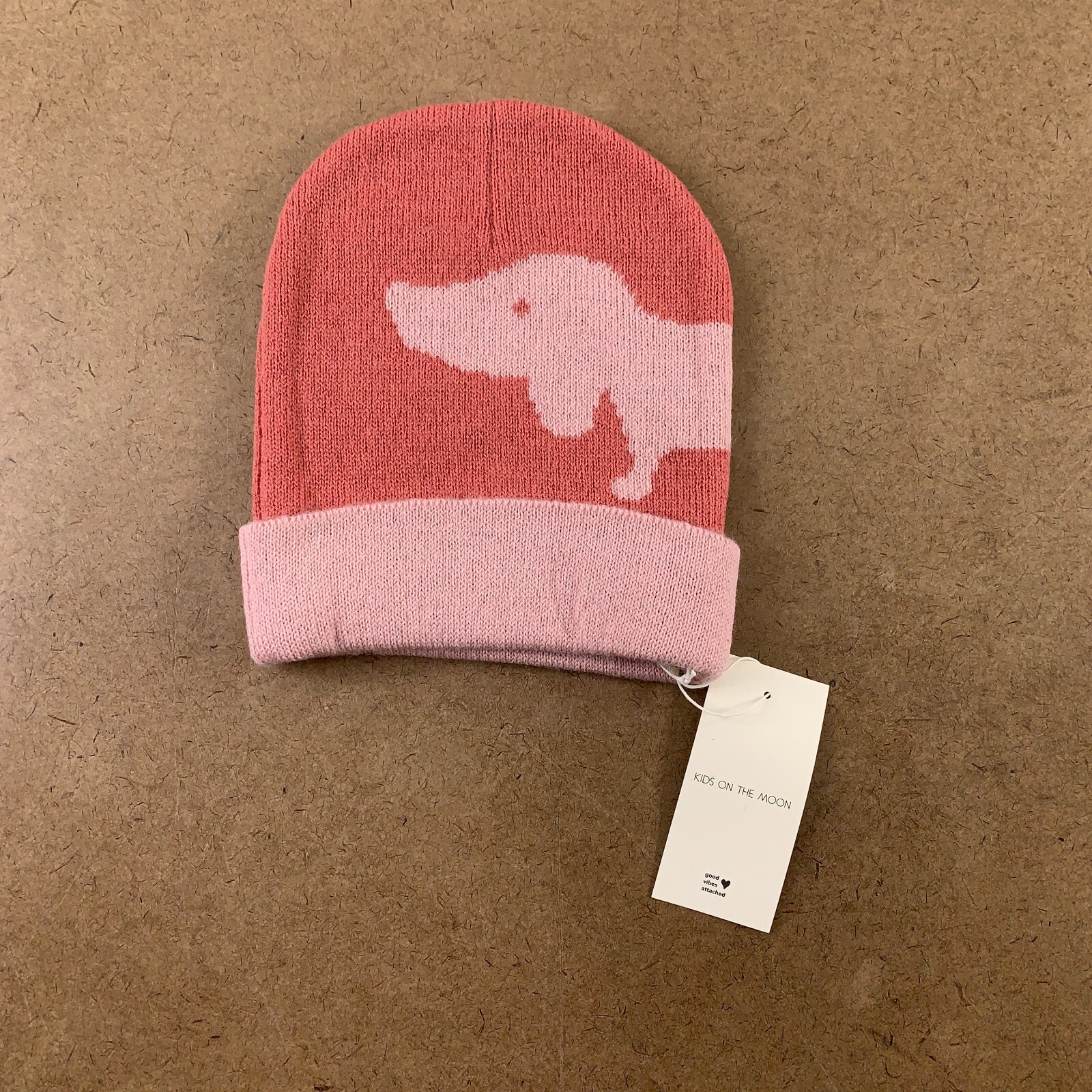 Kids On The Moon Girls Size Small Pink Long Dog Rowan Beanie NWT | eBay