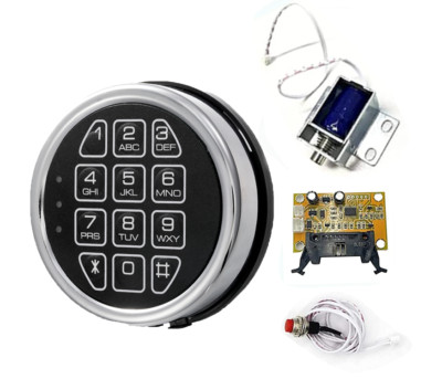 Gun Safe Replacement Lock Chrome Electronic Lock Solenoid Safe Lock ...