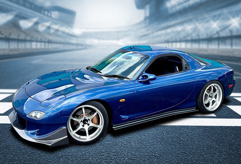 For Mazda RX7 FD3S LHD 2pcs Rearview Rear View Mirror Trim Mirrors FRP ...