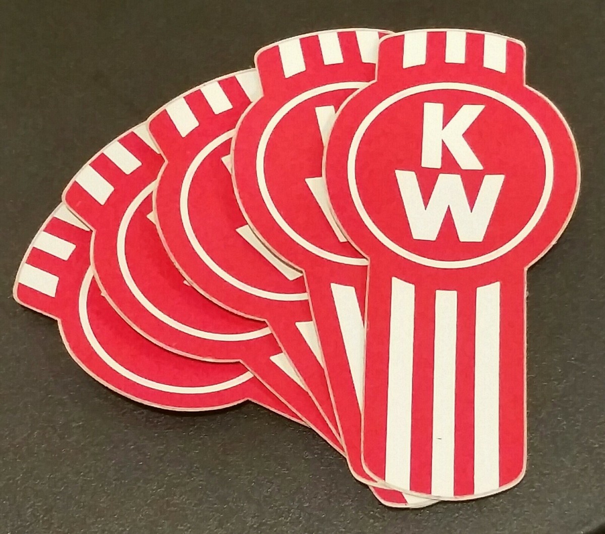 Kw Kenworth Logo Big Rig 18 Wheeler Logo Vinyl Decal