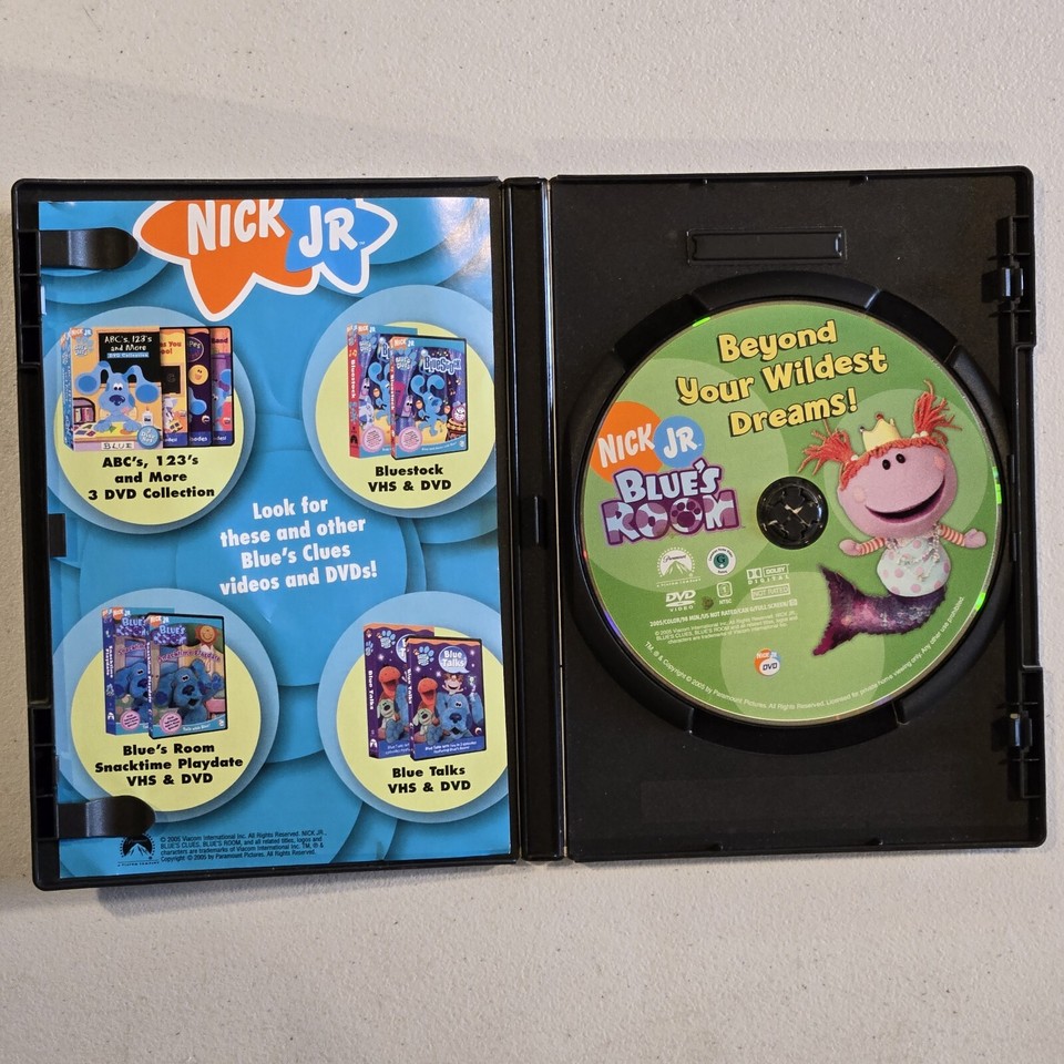 Blue's Room - Beyond Your Wildest Dreams DVD 2005 NICKELODEON JR RARE ...