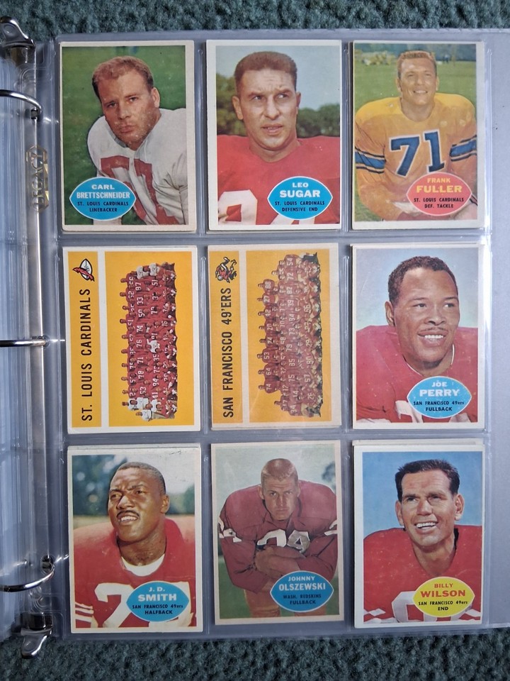 1960 TOPPS FOOTBALL NEAR COMPLETE SET LOT(116/132)w/STARS,RC's,HOF | eBay