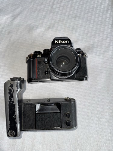 Vintage Nikon F3 HP 35mm SLR Camera Body Nikkor 50mm Lens Detachable ...