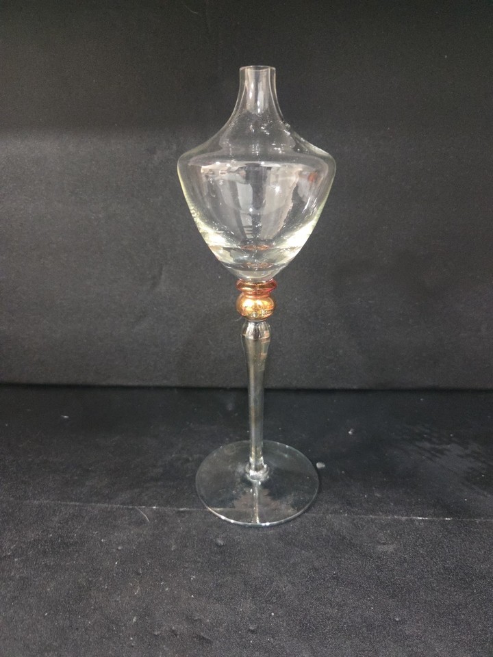 Milano Mosaic Glass Oil Lamp, Romanian Crystal Lamp, Hand Blown Gold ...