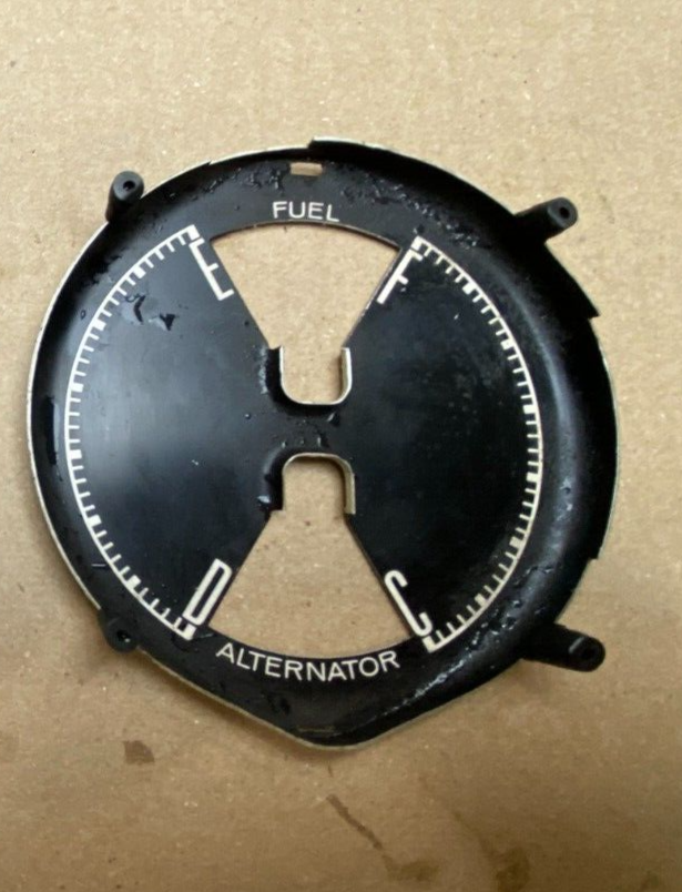 68 1968 OEM Mustang Instrument Cluster Gauge Plate Fuel (Gas ...
