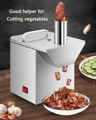 Electric Vegetables Cutting Machine Automatic Bacon/Cured Meat/Sausage ...