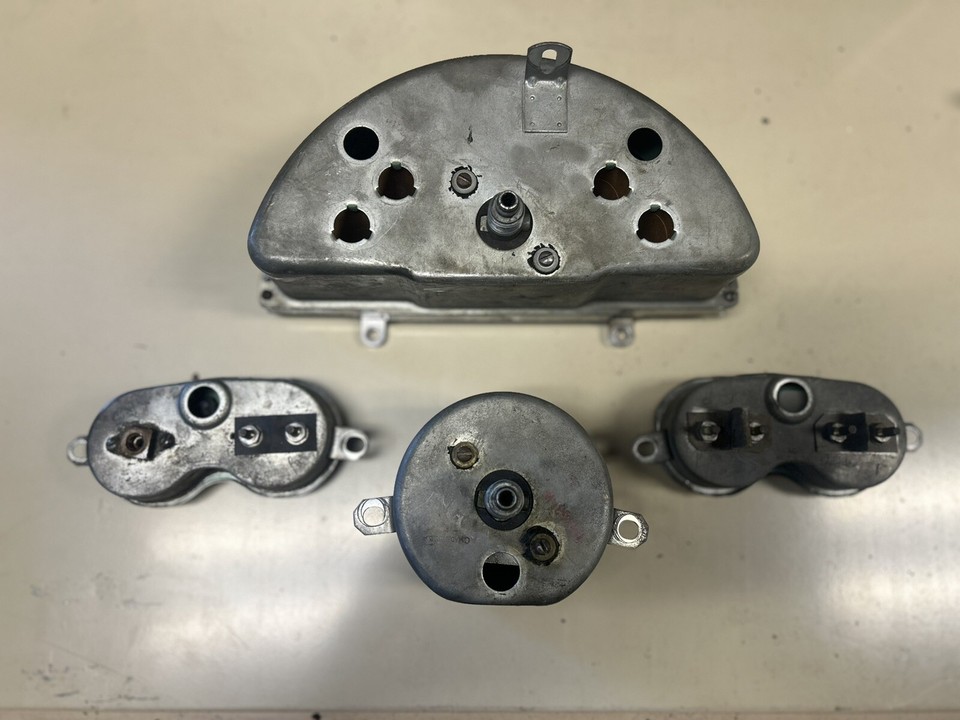 1958 Corvette Factory Gauges Speedometor Tachometor Gauges Oil Temp Amp ...