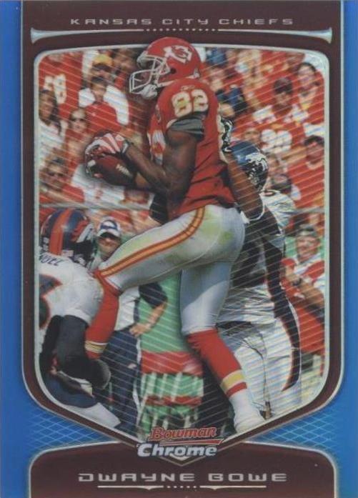 2009 Bowman Chrome - Dwayne Bowe #82 Blue Refractor /150 for sale ...