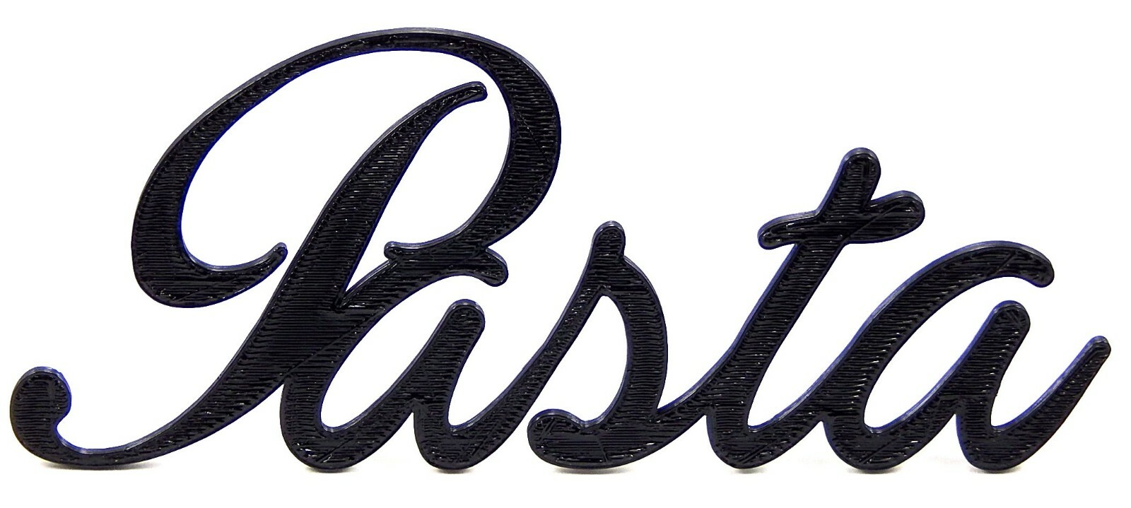 Pasta Word Art Sign Home Kitchen Decor Wall Hanging Cursive Script ...