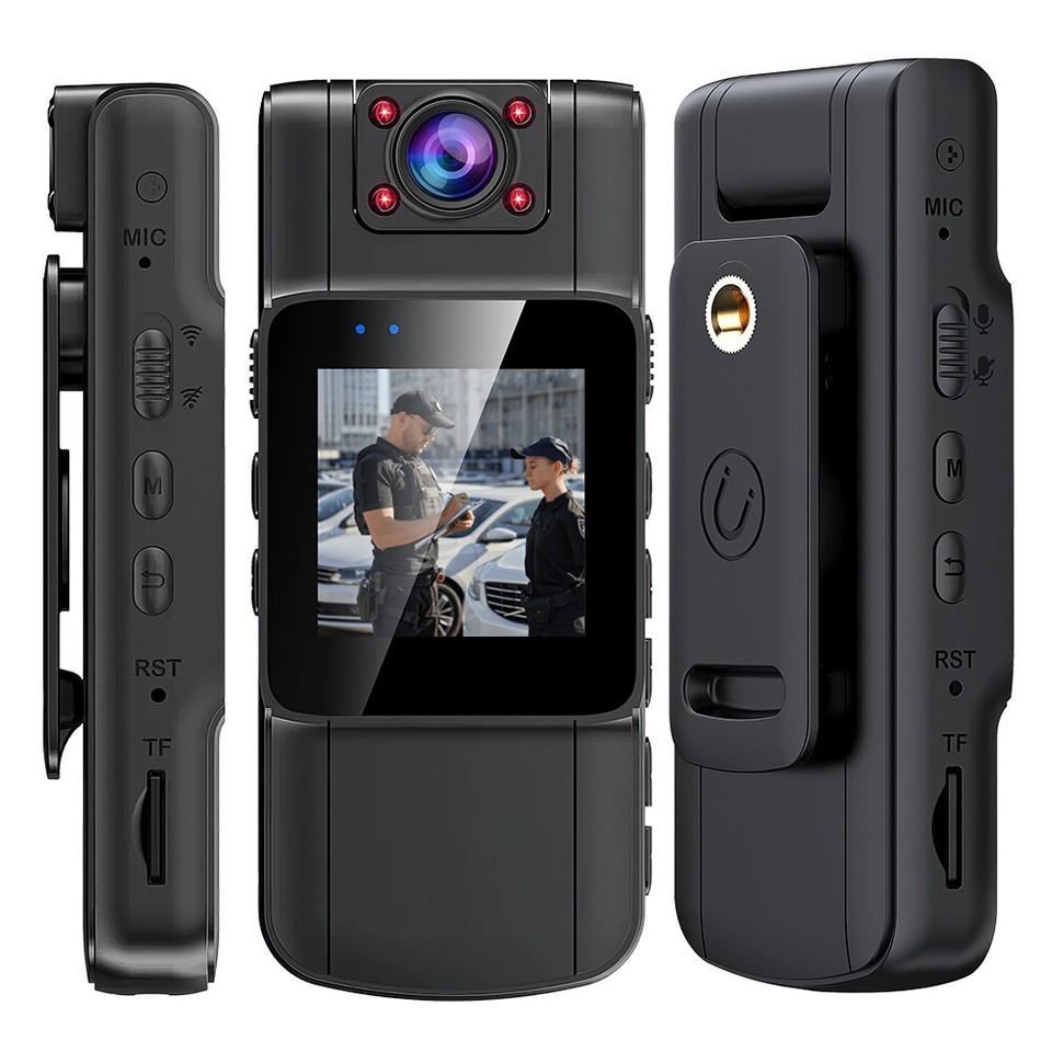 1080P HD Mini Police Body Camera Audio Video Recording Recorder Night ...