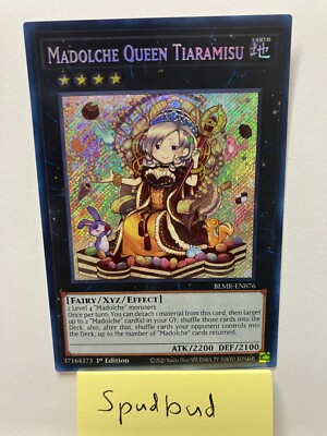 Madolche Queen Tiaramisu Secret Rare BLMR-EN076 (Near Mint 1st Edition ...