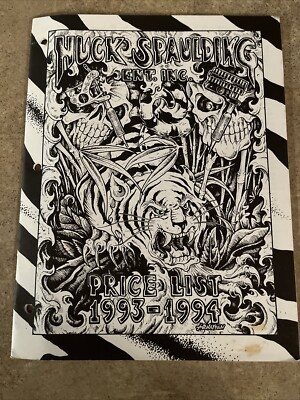 Vintage Huck Spaulding 1993 1994 Catalog Price List Tattoo | eBay