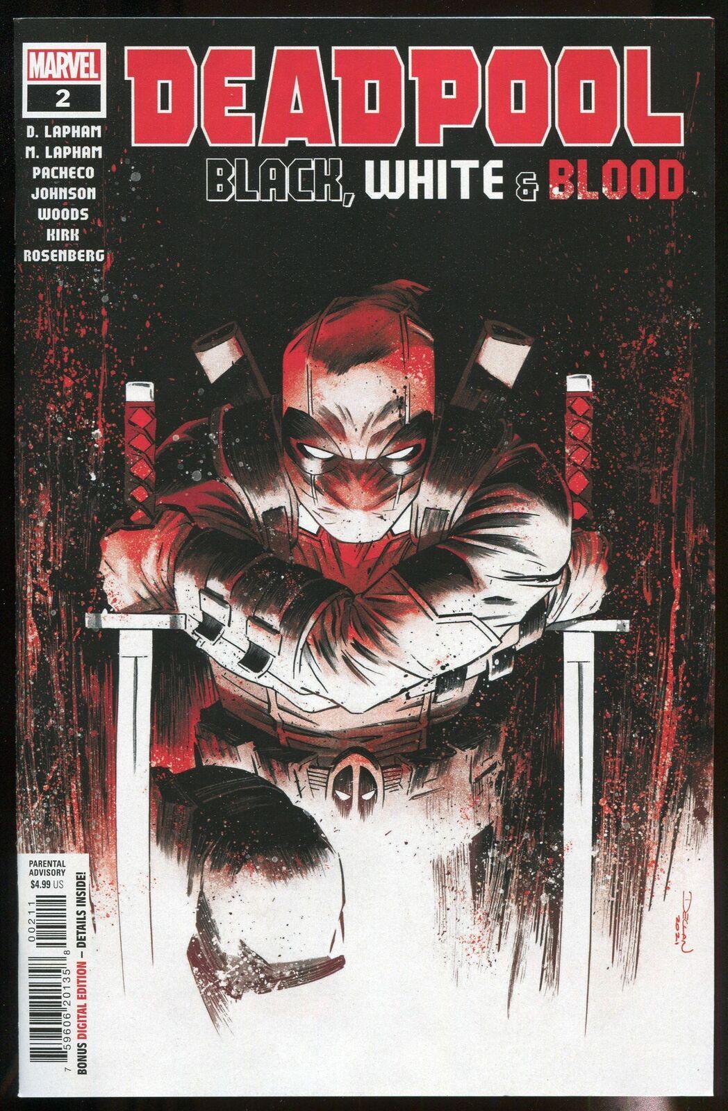 DEADPOOL BLACK, WHITE & BLOOD Pick: # 2 CVR A / # 3 KEV WALKER COVER ...