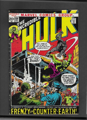 Incredible Hulk #158 (1968 Series) | eBay