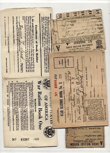 WWII Misc Homefront Ration Books Gas and Fuel Stamps | eBay