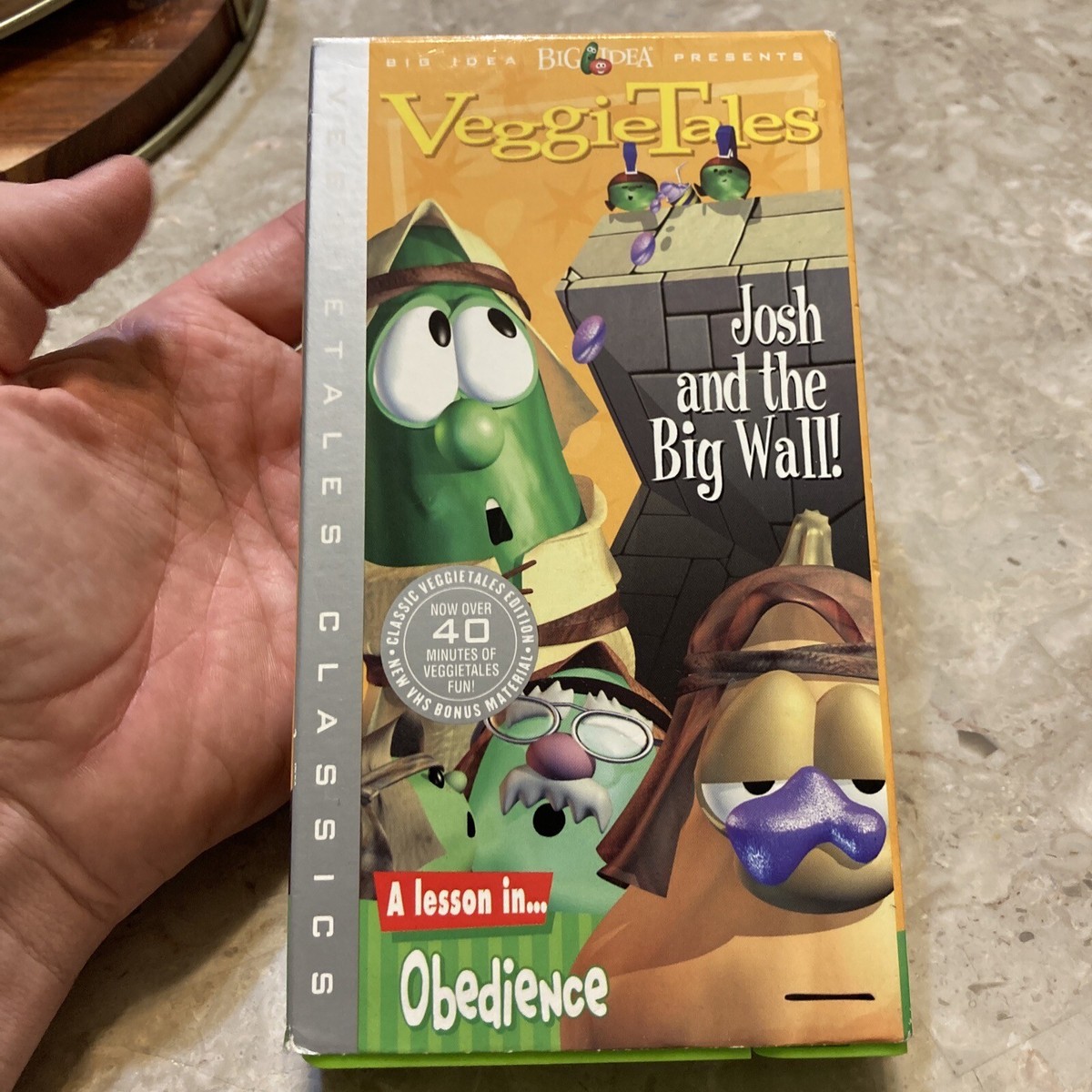 Veggietales Josh And The Big Wall Vhs Veggieclassics