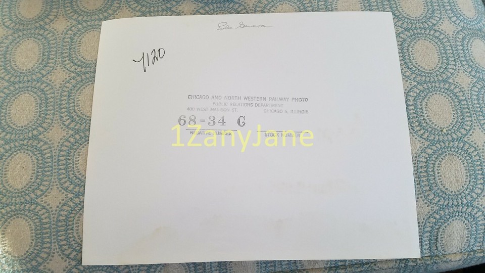 Y120 8" x 10" Train Photograph CHICAGO & N'WESTERN RR, CHICAGO | eBay