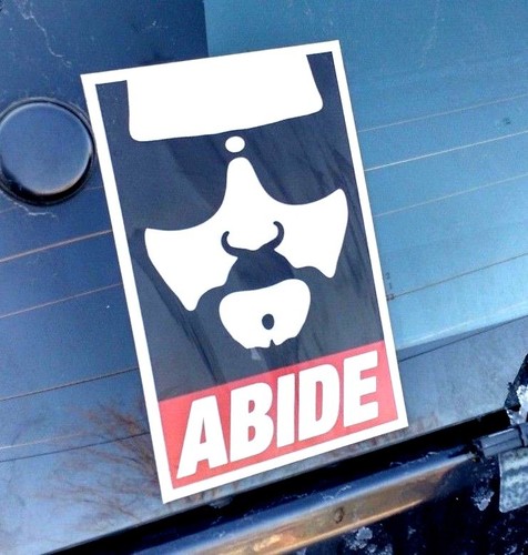 The Big Lebowski - Abide Decal / Sticker | eBay