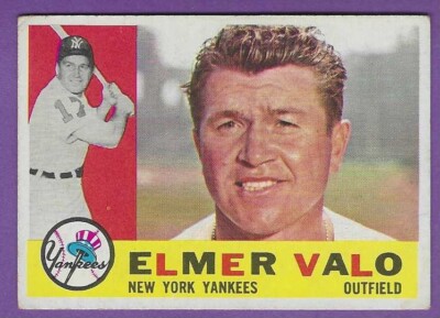 1960 Topps - #237 Elmer Valo - New York Yankees - VgEx CENTERED (hs) | eBay