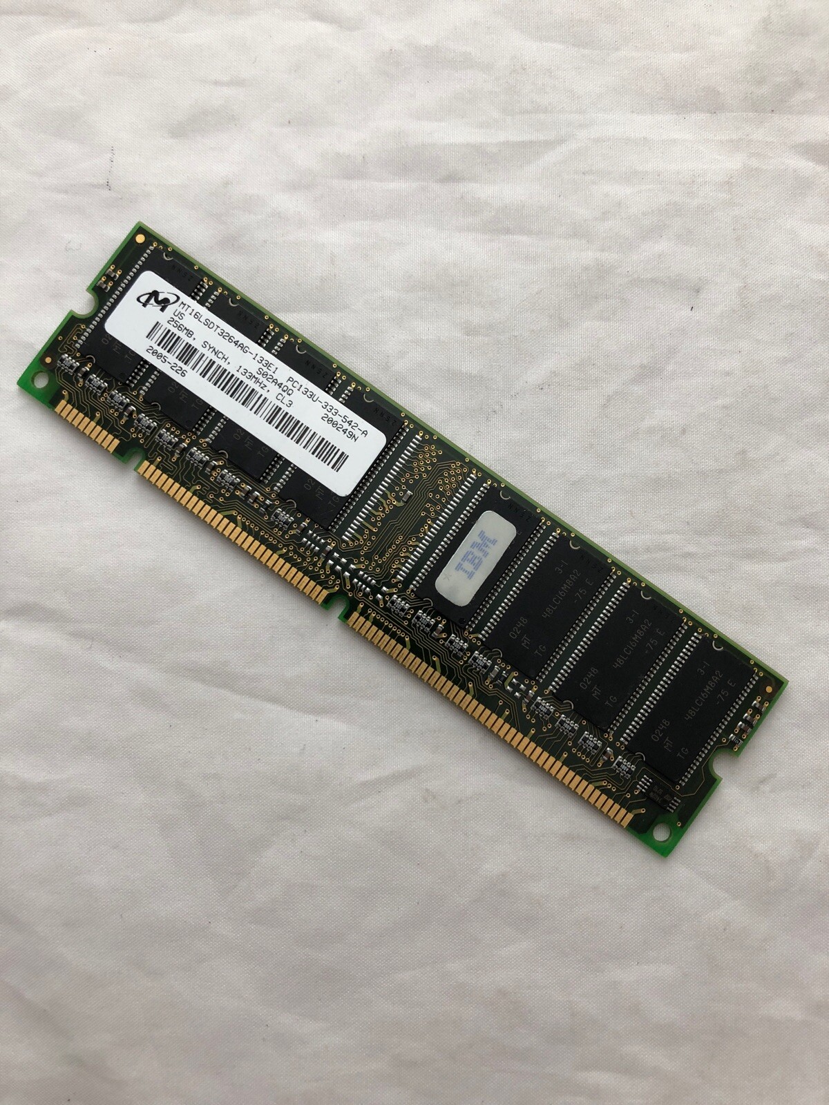 256MB PC133 133MHz Unbuffered CL3 168-Pin (NON-ECC) SDRAM Desktop ...