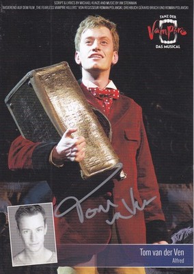 Autogramm - Tom van der Ven (Musical - Tanz der Vampire) - Wien | eBay.de