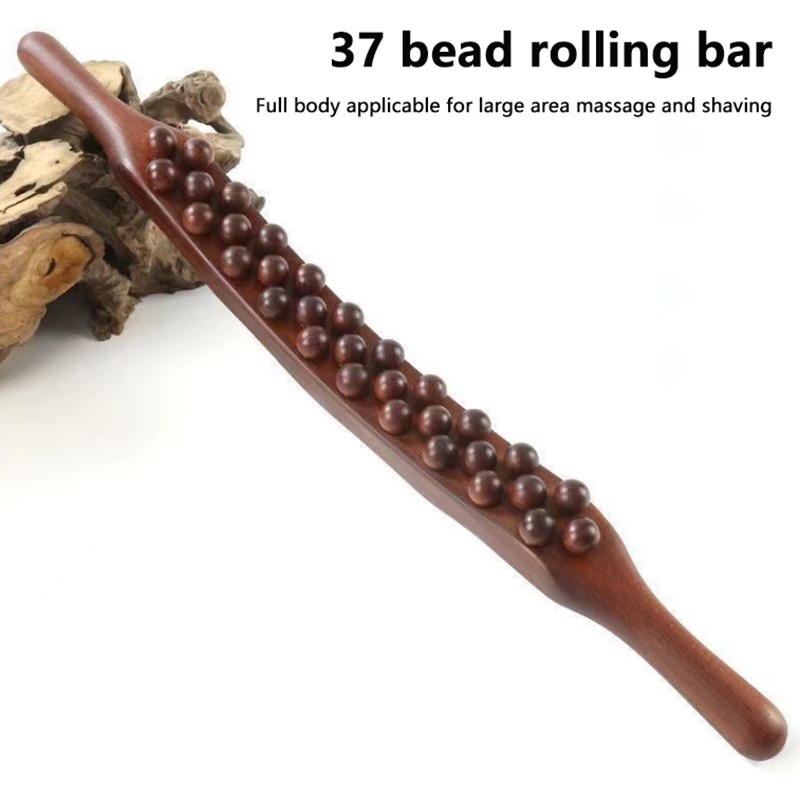 37 Beads Rolling Whole Body Universal Back Needle Massage Guasha Relax ...
