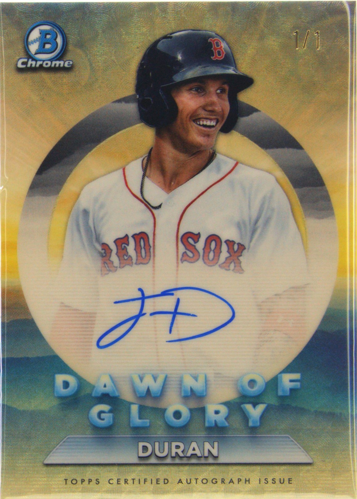 2020 Bowman Chrome - Dawn of Glory Autographs Jarren Duran #DGA-JD ...
