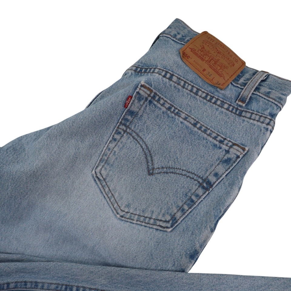 Vintage Levis 550 USA Made Loose Fit Denim Jeans | eBay UK