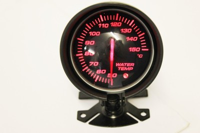 Red 60mm Water Temp Gauge Meter Smoked Effect, in stock Oil Pressure ...