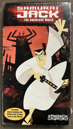 SEALED Vintage VHS Tape 'Samurai Jack: The Premiere Movie' 2002 Cartoon ...