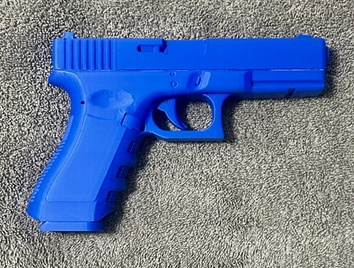 BLUE TRAINING GUN GLOCK 17 NON-FUNCTIONAL PROP FOR HANDGUN HOLSTER TEST ...