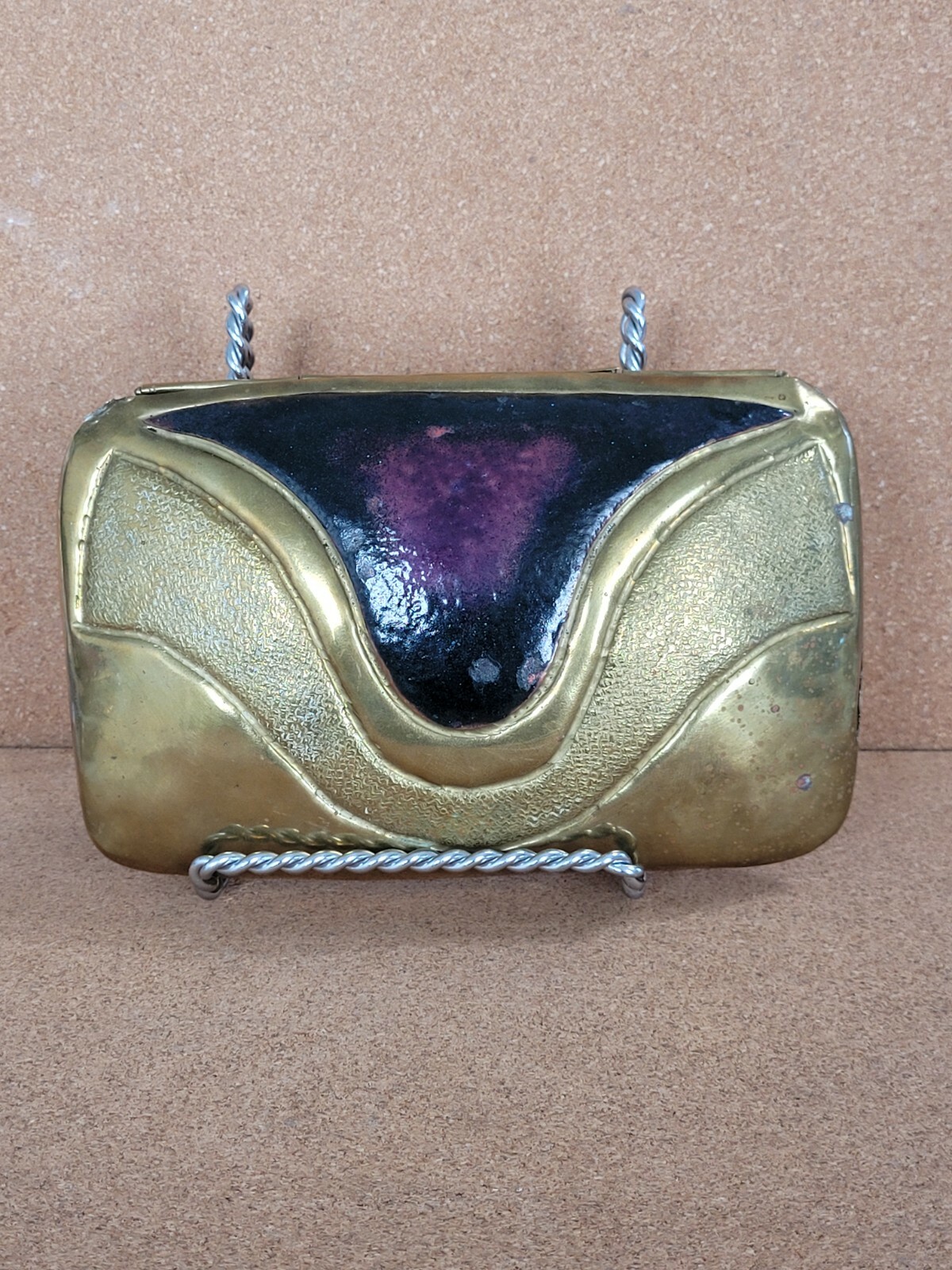 Antique Rare Collectable Enameled Gold Color Metal P… - Gem