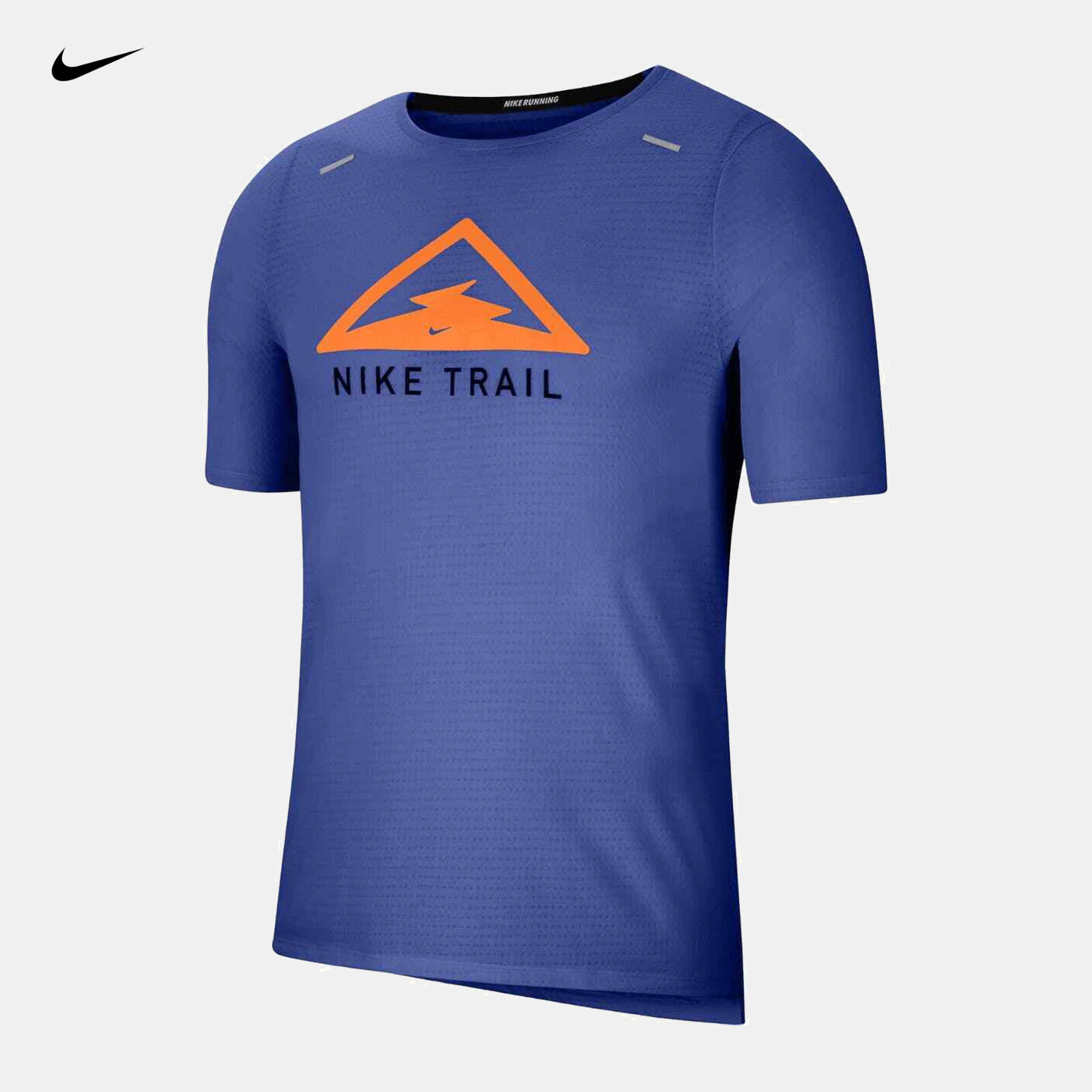 Nike Rise 365 Trail Running Shirt / Blue DJ0600-430 Men's Size Small ...