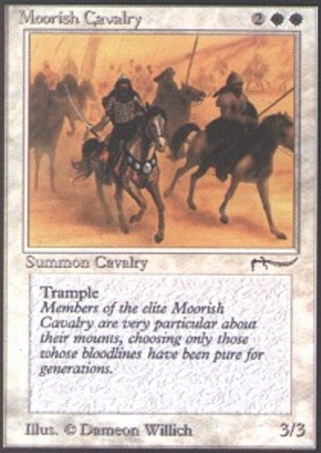 Moorish Cavalry (Dark) PL/MP, English MTG Arabian Nights | eBay