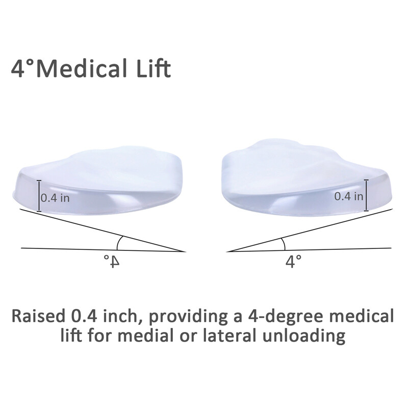 3Pairs Orthopedic Insoles Heel Inserts Shoe Wedge Silicone Corrective ...