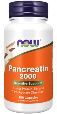 NOW Foods Pancreatin 2000 100 Caps 03/29EXP | eBay