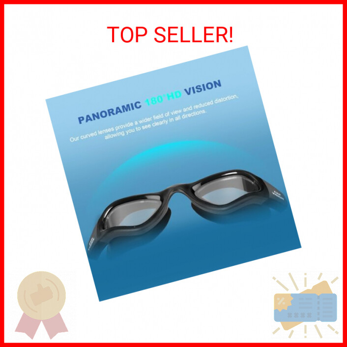 EXP VISION Adult Swim Goggles, Anti Fog Swimming Goggles Women Men No ...