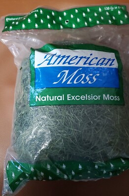 American Moss Green Natural Excelsior 130 cubic inches - Non-Toxic Wood ...
