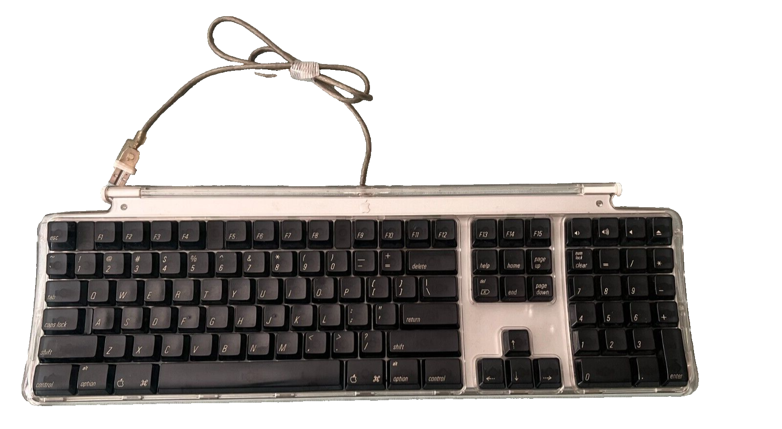 Apple Mac Pro Keyboard M7803 Wired 2 USB Ports Tested Working for sale ...