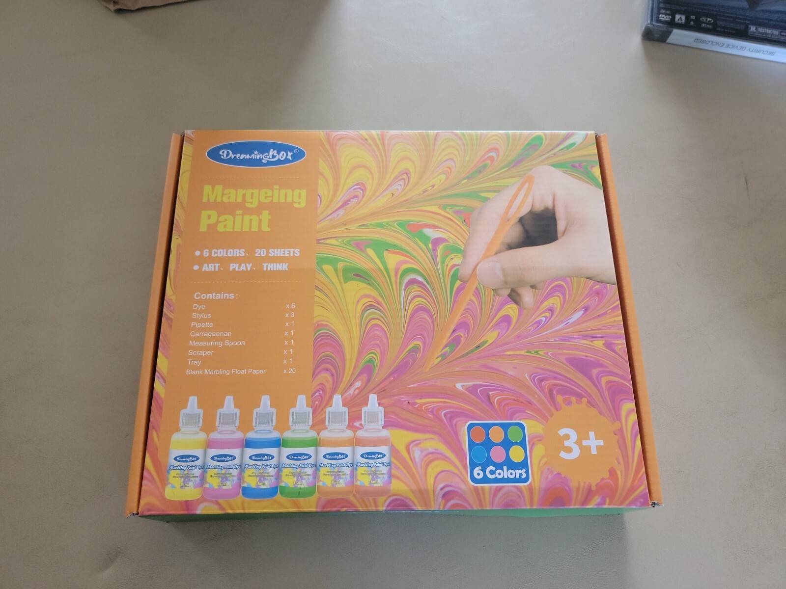 NEW - Dreaming Box - Margeing Paint - 6 Colors - 20 Sheets - Ages 3+ | eBay