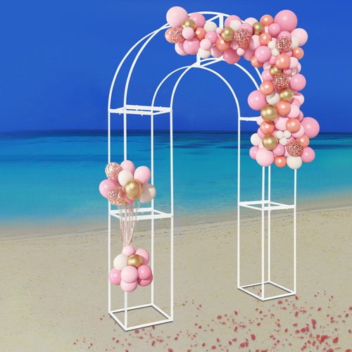 Wedding Arch Flowers Frame Backdrop Stand White Arch Backdrop Stand For ...