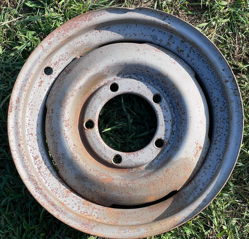 MILITARY JEEP WHEEL RIM 15x4.5" STEEL 5on5.5 BOLT CIRCLE SANDBLASTED | eBay