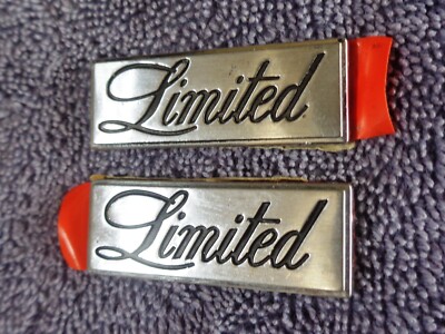 TWO NOS OE 1978-84 Buick SOLID METAL "Limited" Models Roof or Body ...
