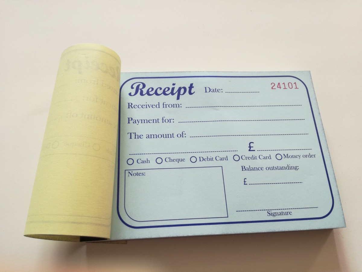 Receipts Book Triplicate Delivery Note Book | 3-Part Delivery Note Book ...
